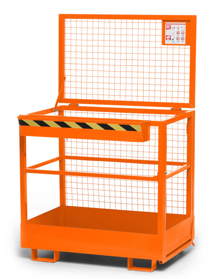 Arbeitsbühne für Stapler RAK RAL 2004 Reinorange