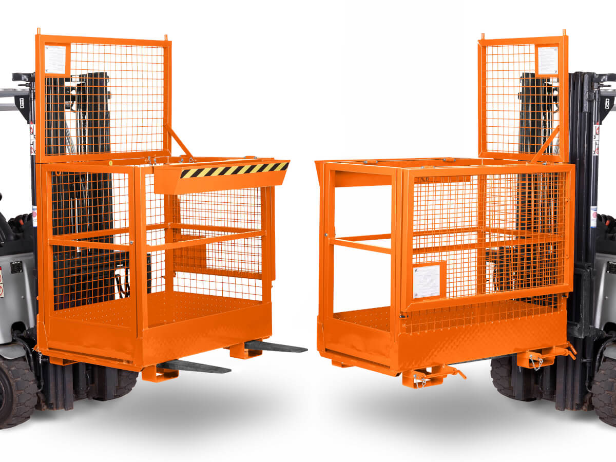 Arbeitskorb Typ RAK-duo RAL 2004 Reinorange