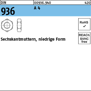 Austenite (A4) Mutter DIN 936 M36 | TOMANRO
