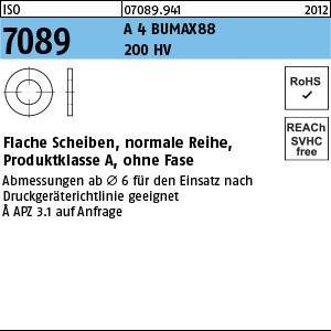 Austenite (A4) BUMAX Scheibe ISO 7089 M24