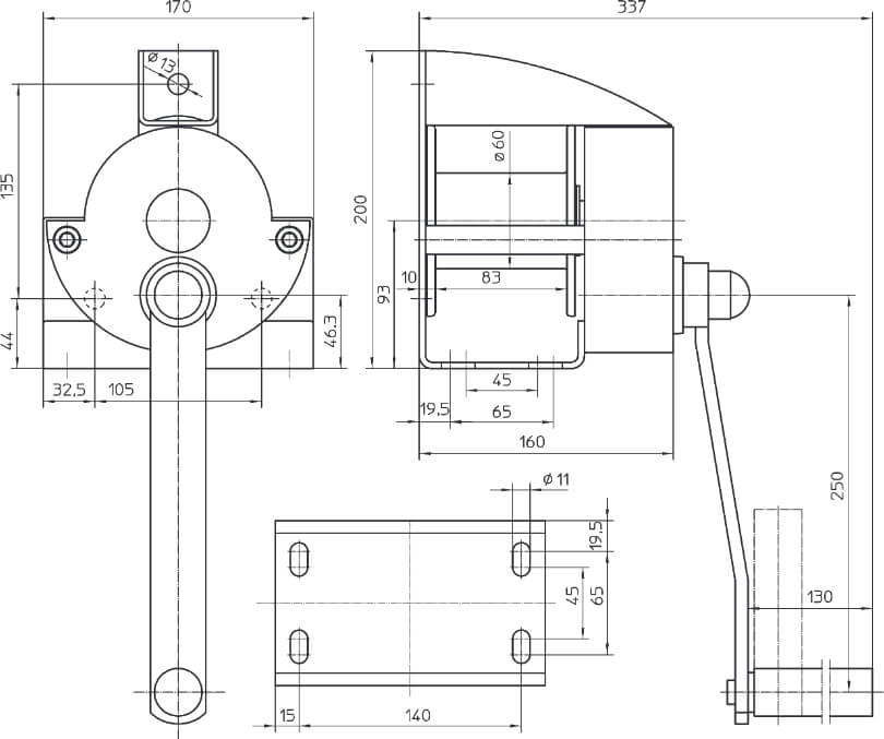 Haacon Konsolenseilwinde Tango KV 300